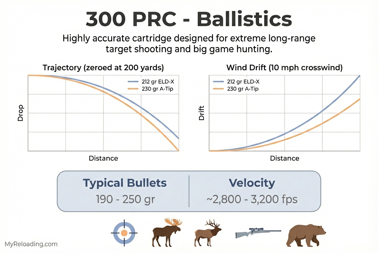 300 PRC Ballistics | My Reloading