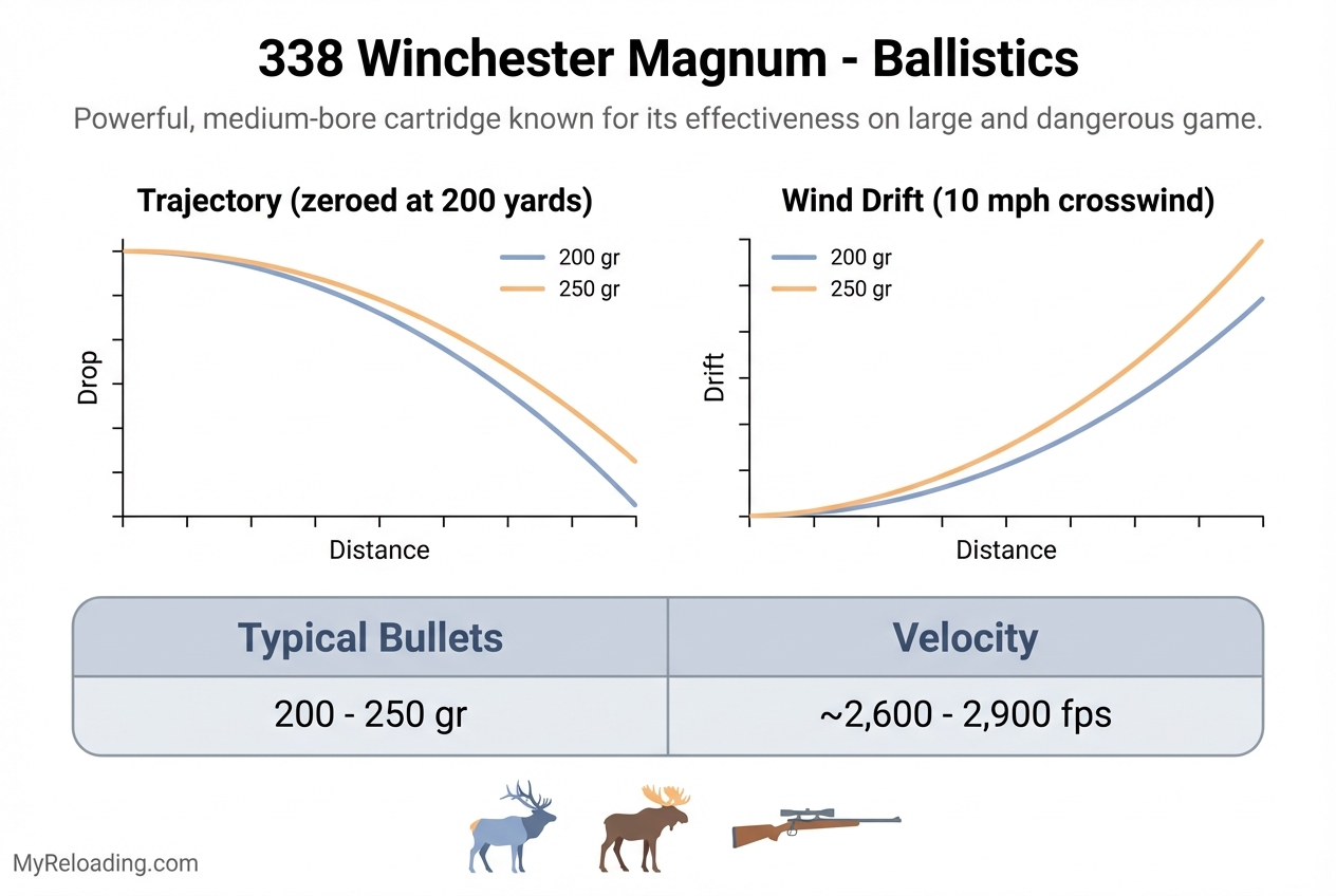 338 Winchester Magnum Ballistics | My Reloading